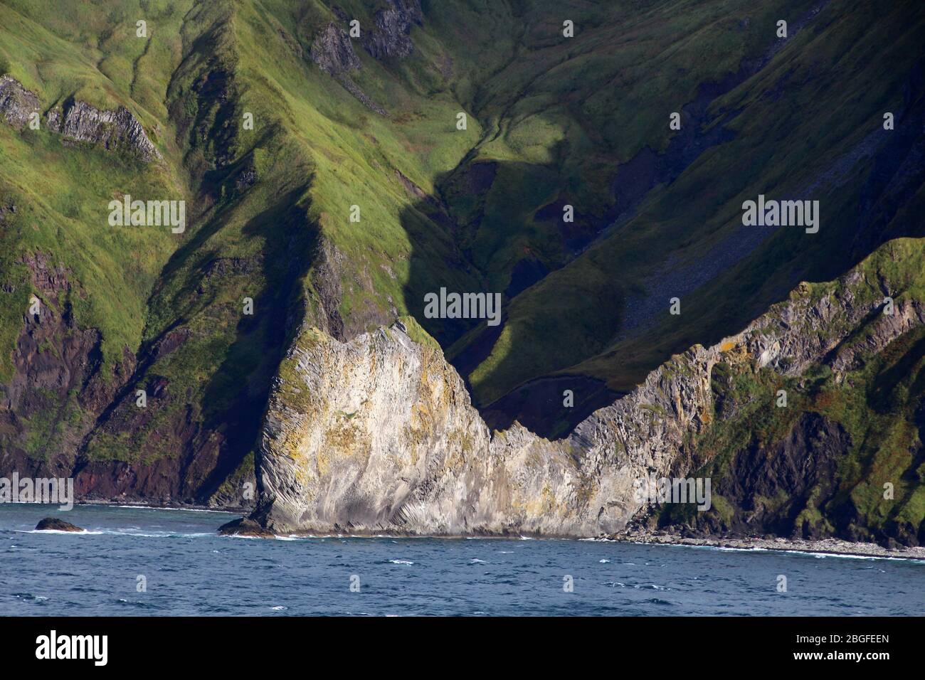 Alaska, Coast of Unalaska Island, Aleutian Islands, United States Stock ...