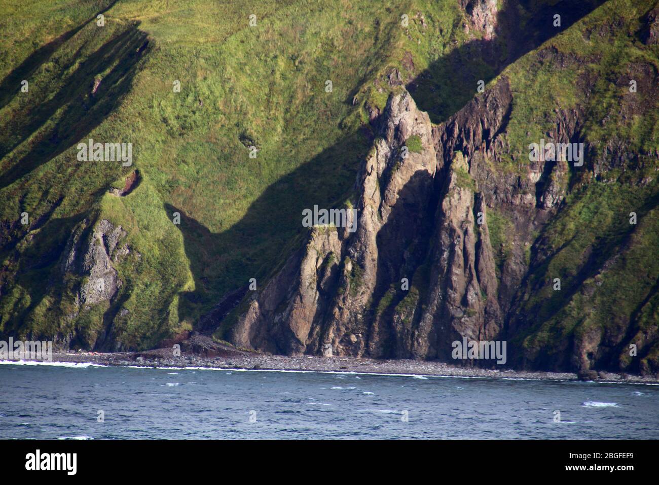 Alaska, Coast of Unalaska Island, Aleutian Islands, United States Stock ...