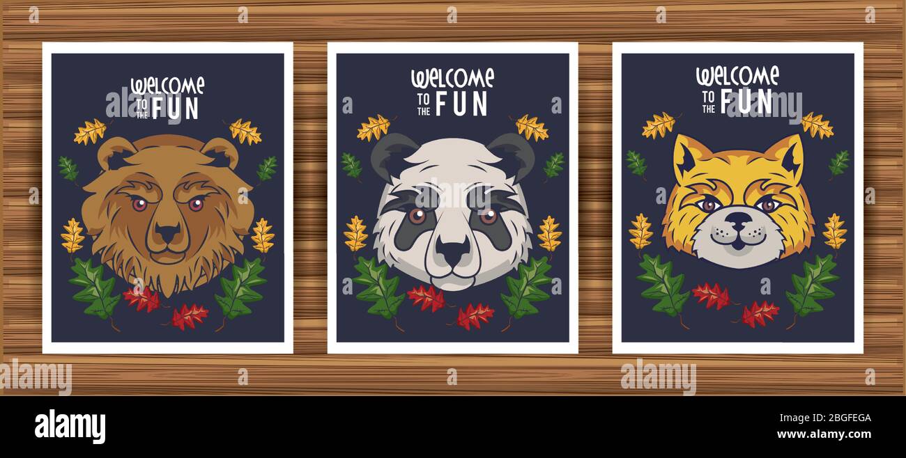 wild animals spirit creative design Stock Vector Image & Art - Alamy