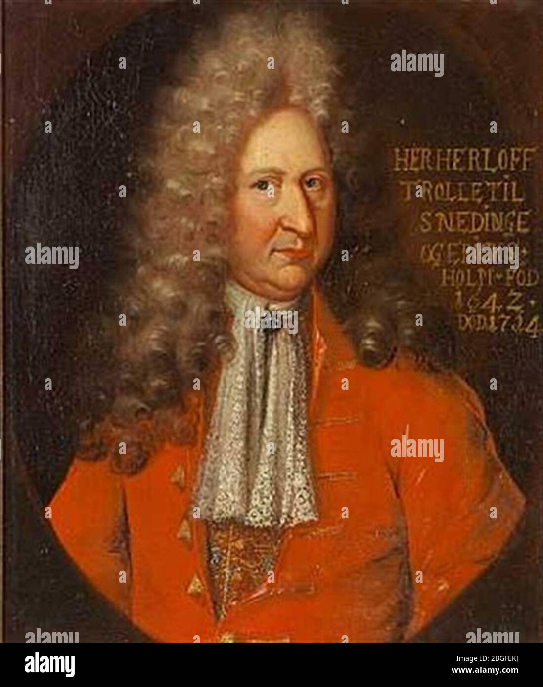 Herluf Nielsen Trolle (died 1714 Stock Photo - Alamy