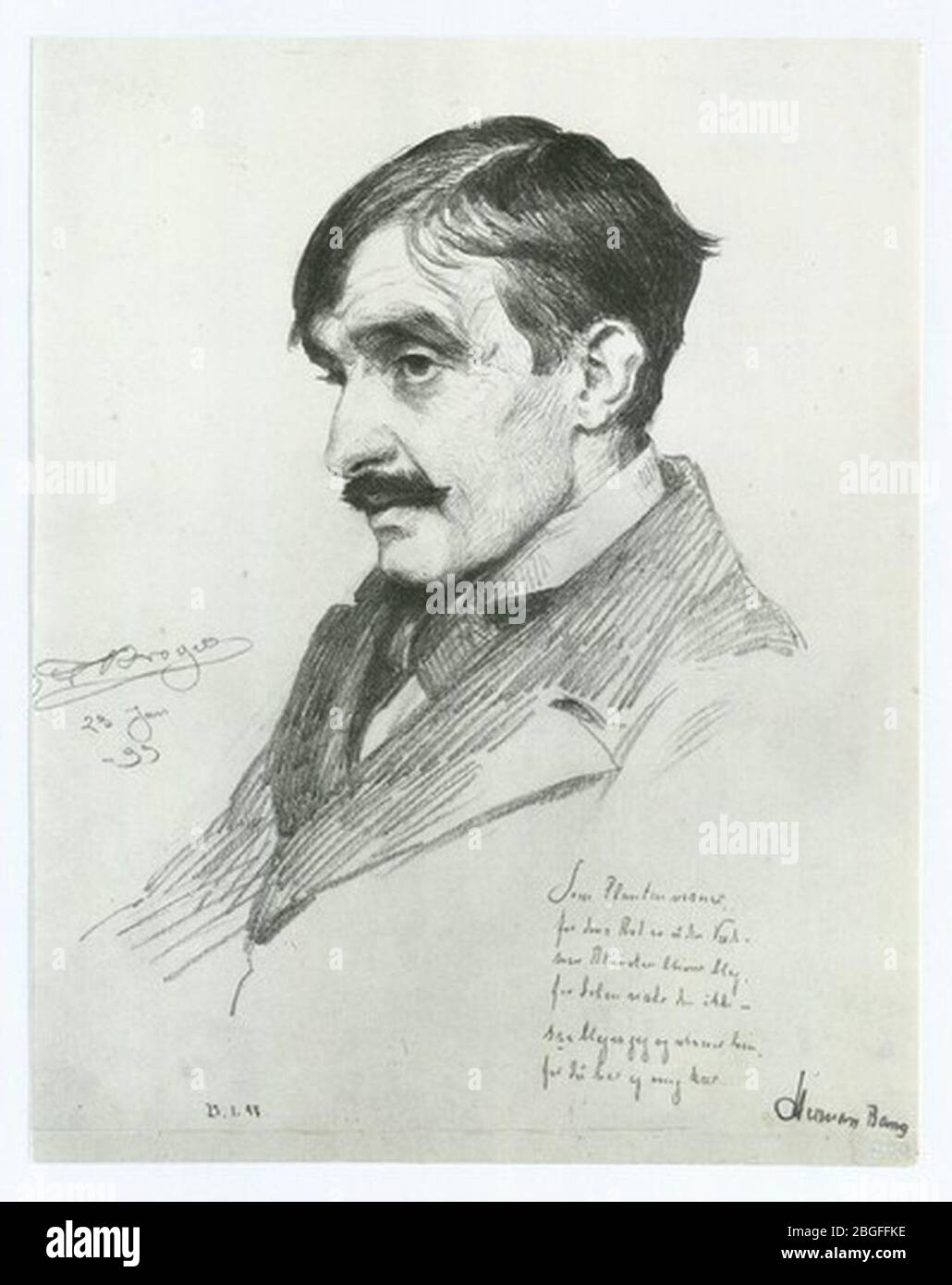 Herman Bang. Original Stock Photo - Alamy