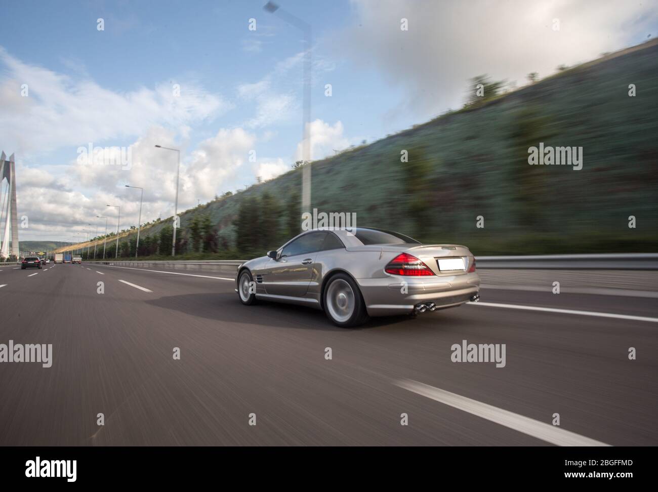 Car from behind white background hi-res stock photography and images ...