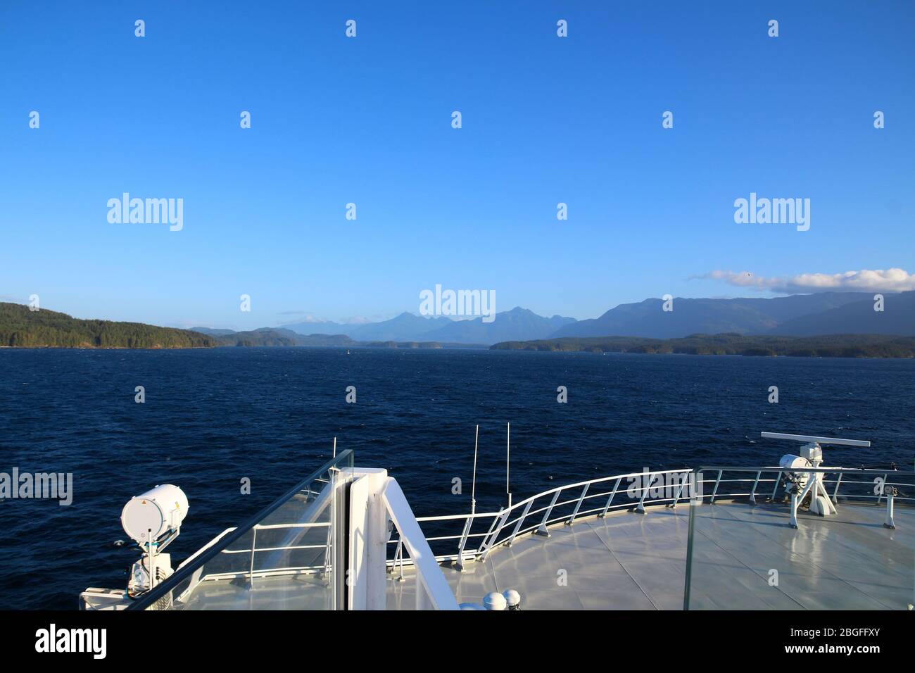 Entry into the Inside Passage by ship Stock Photo - Alamy