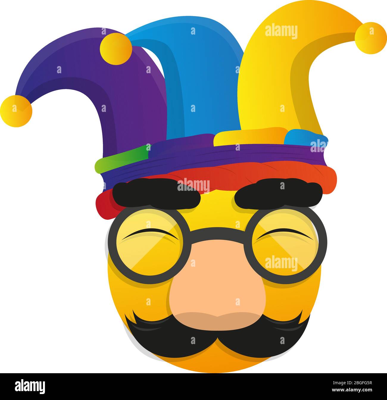 Happy emoji glasses Cut Out Stock Images & Pictures - Alamy