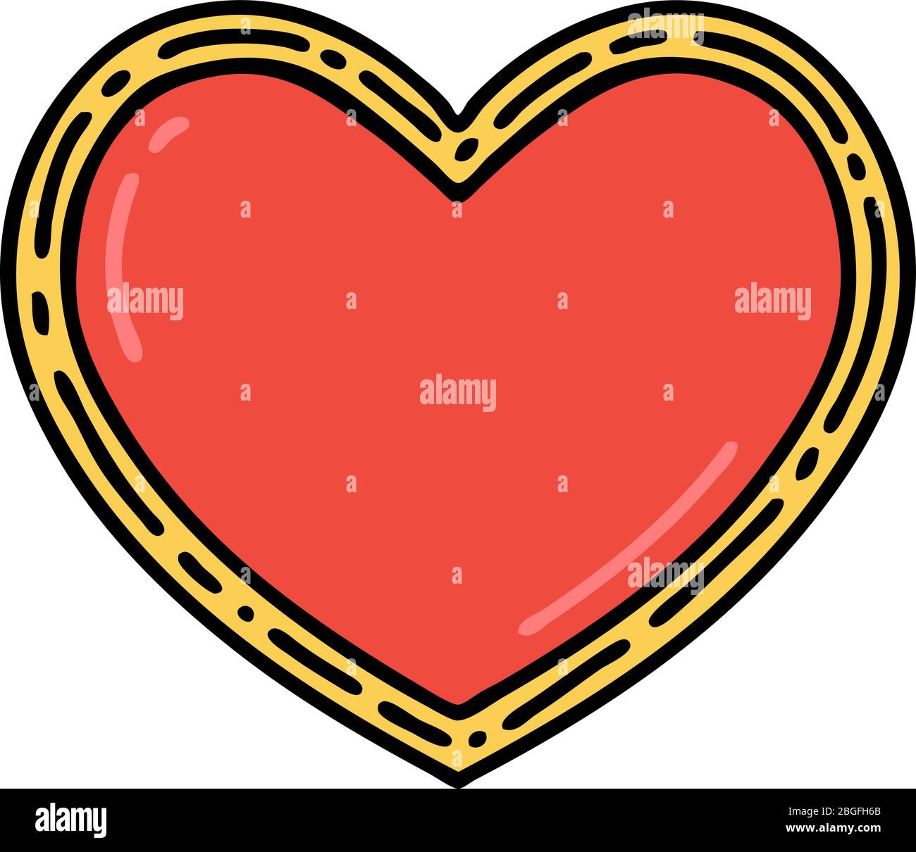tattoo in traditional style of a heart Stock Vector Image & Art - Alamy