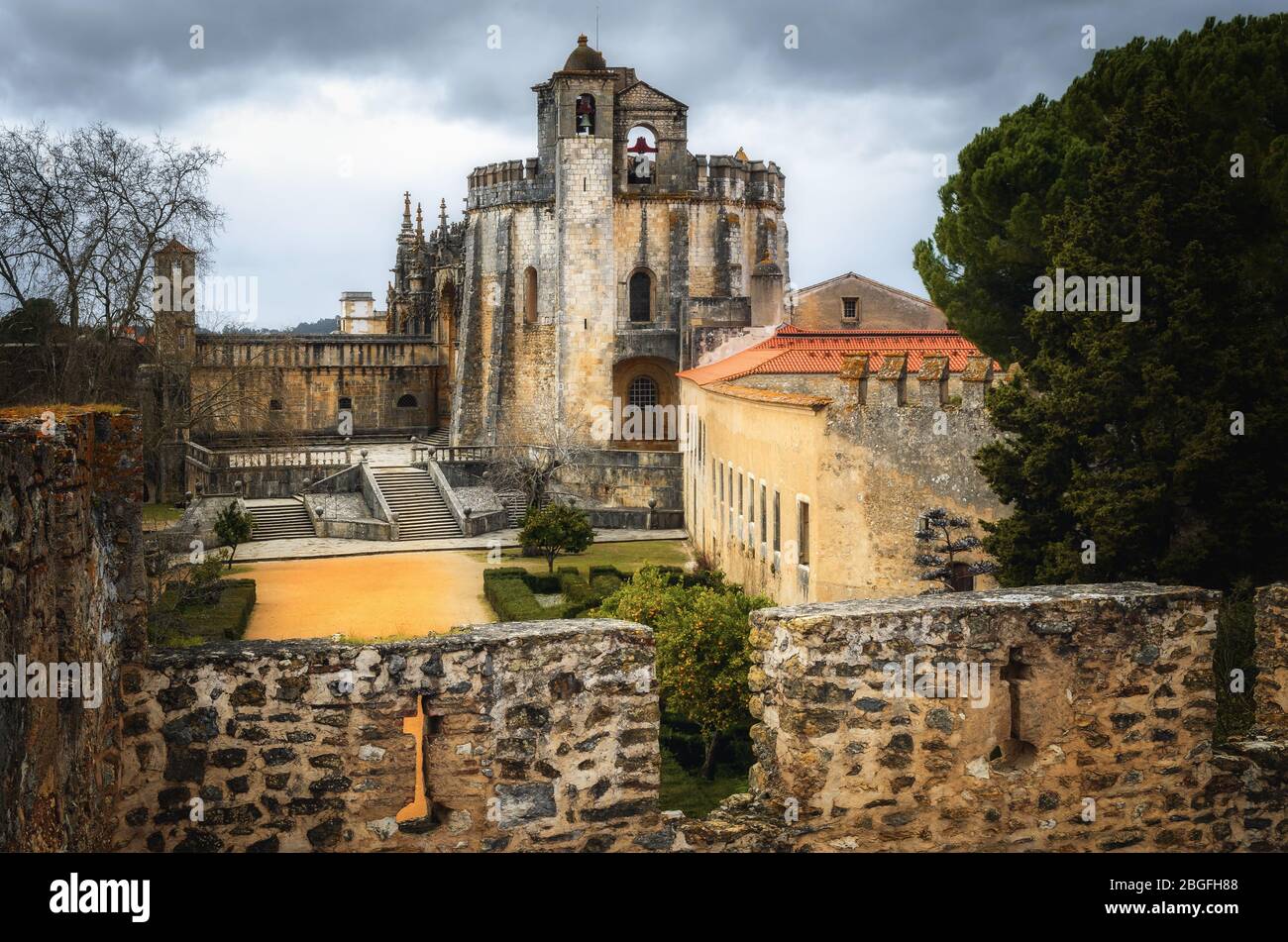 The convent of christ, ancient templar stronghold and monastery in ...