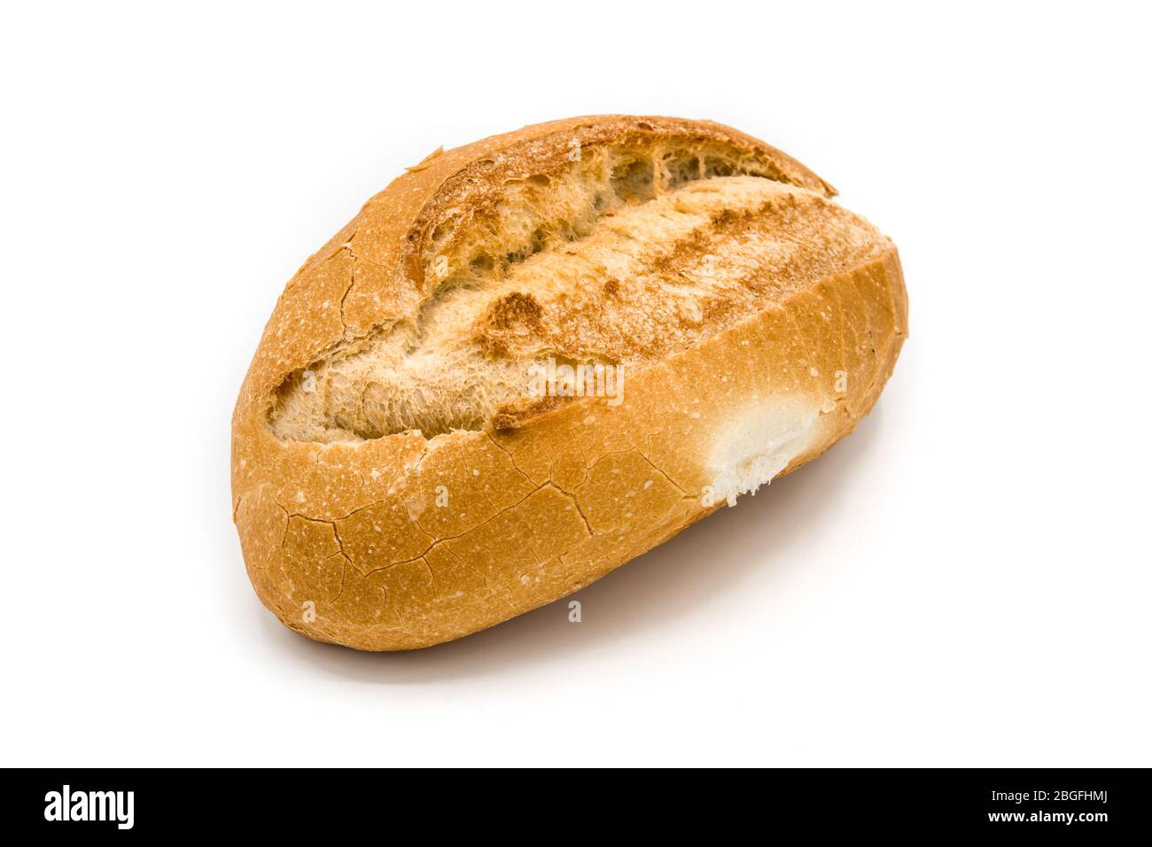 Baked small bread isolated on white background Stock Photo - Alamy