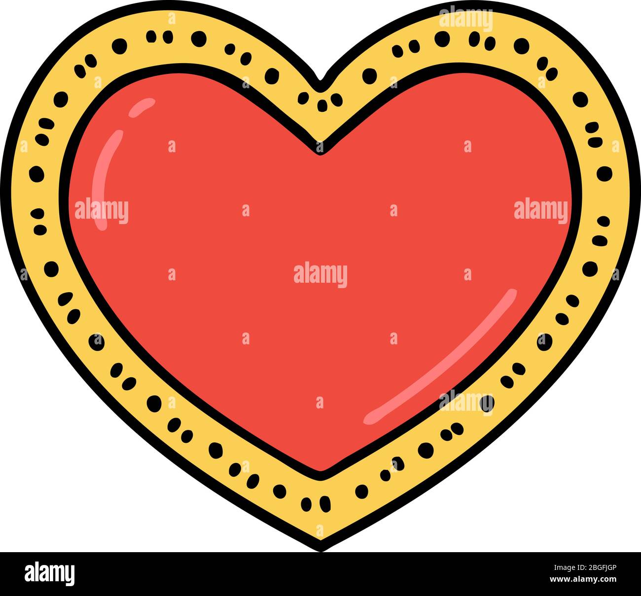 tattoo in traditional style of a heart Stock Vector Image & Art - Alamy