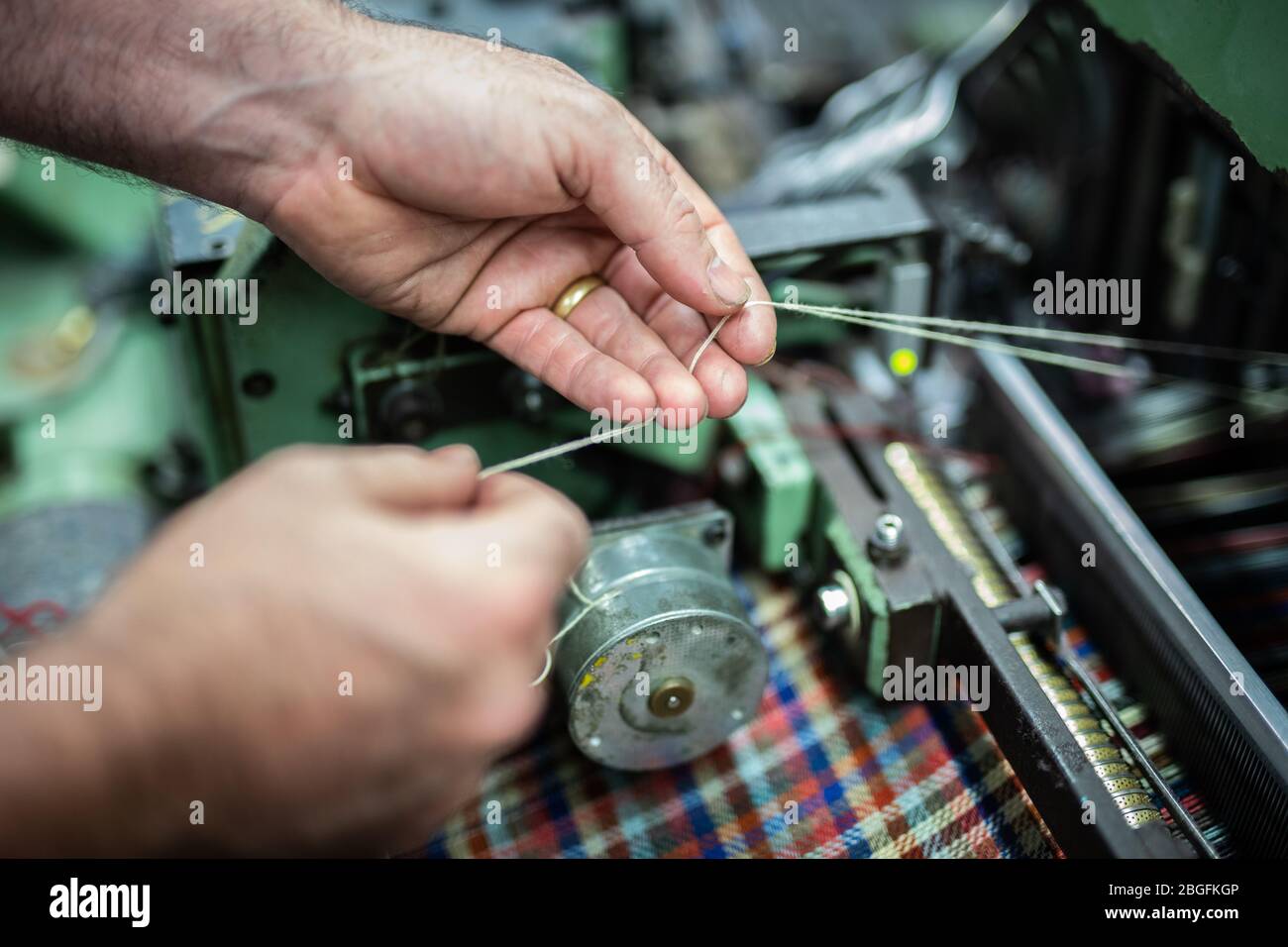 Cotton industry factory hi-res stock photography and images - Alamy