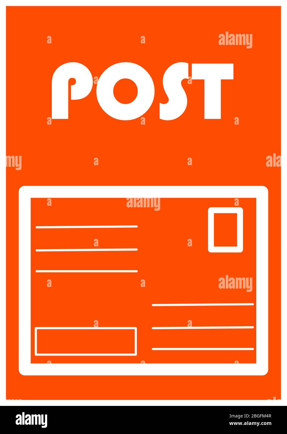 Template for text mail envelope with text mail. Post office. Place for ...