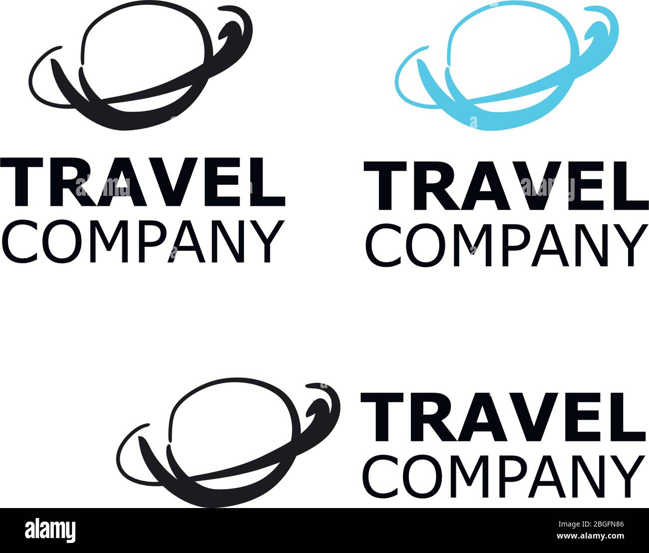 Vector Logo travel agency symbol road on white Stock Vector Image & Art ...