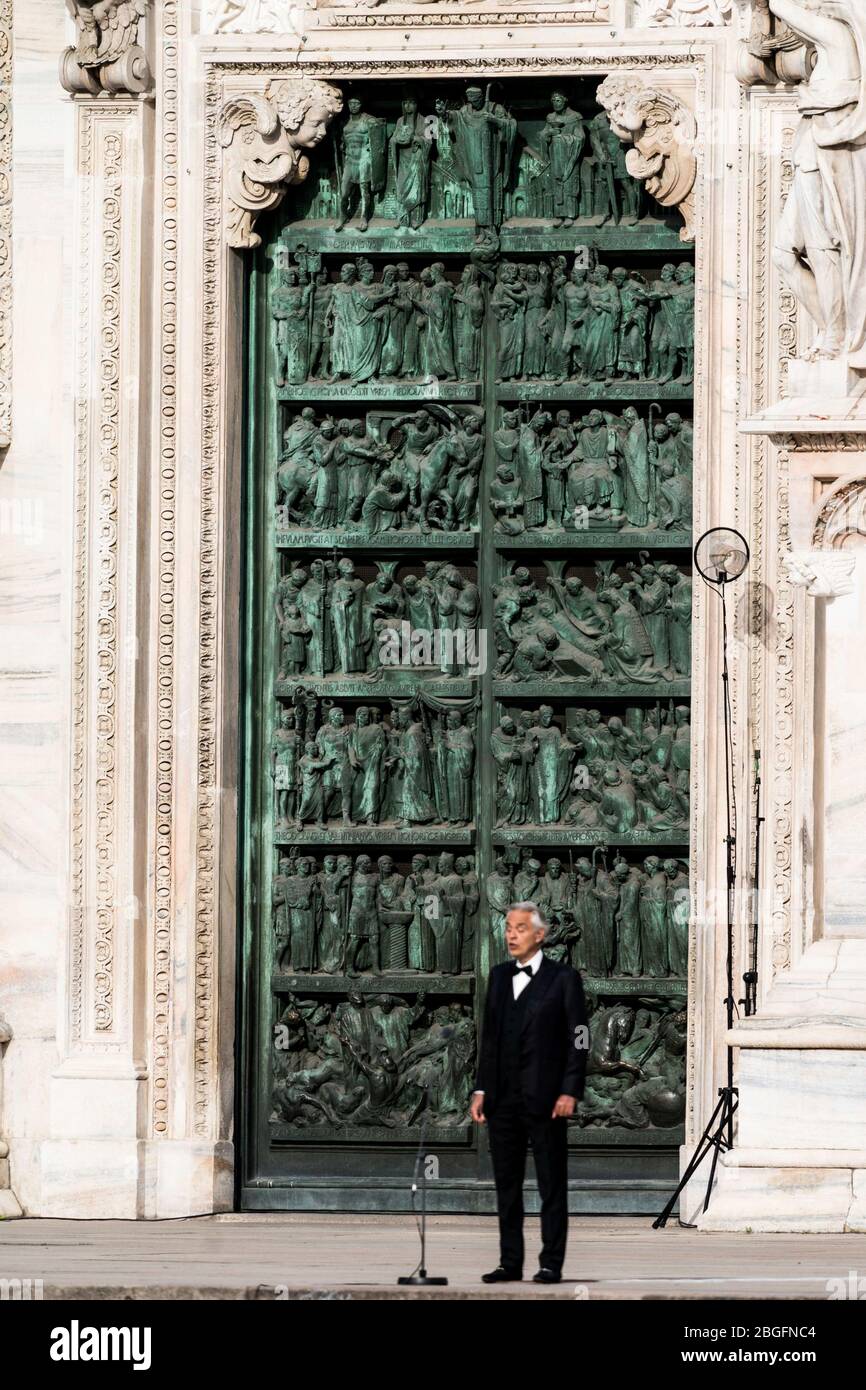 andrea bocelli during Andrea Bocelli at the Duomo Cathedral, Music ...