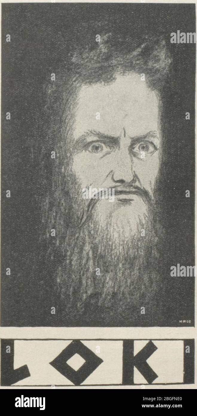 Hermann Hendrich Ludwig Jacobowski Loki 1899 Stock Photo - Alamy