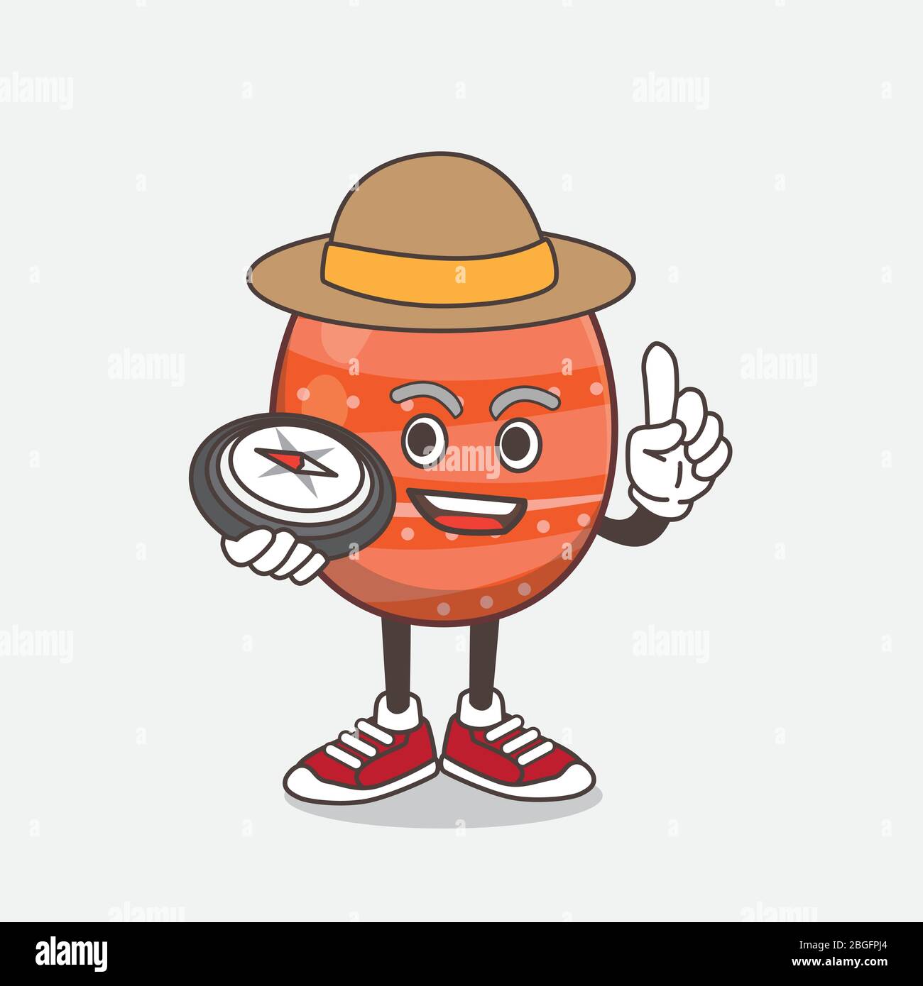 Illustration of Easter Egg Mascot Vector Character with Pose Stock ...
