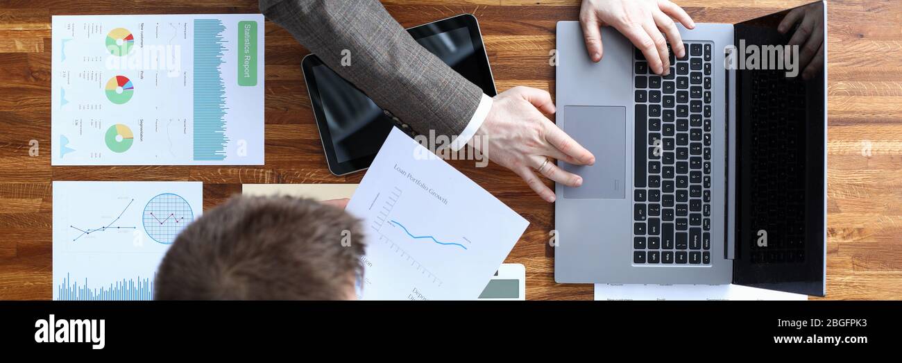 Professional employee in office Stock Photo - Alamy