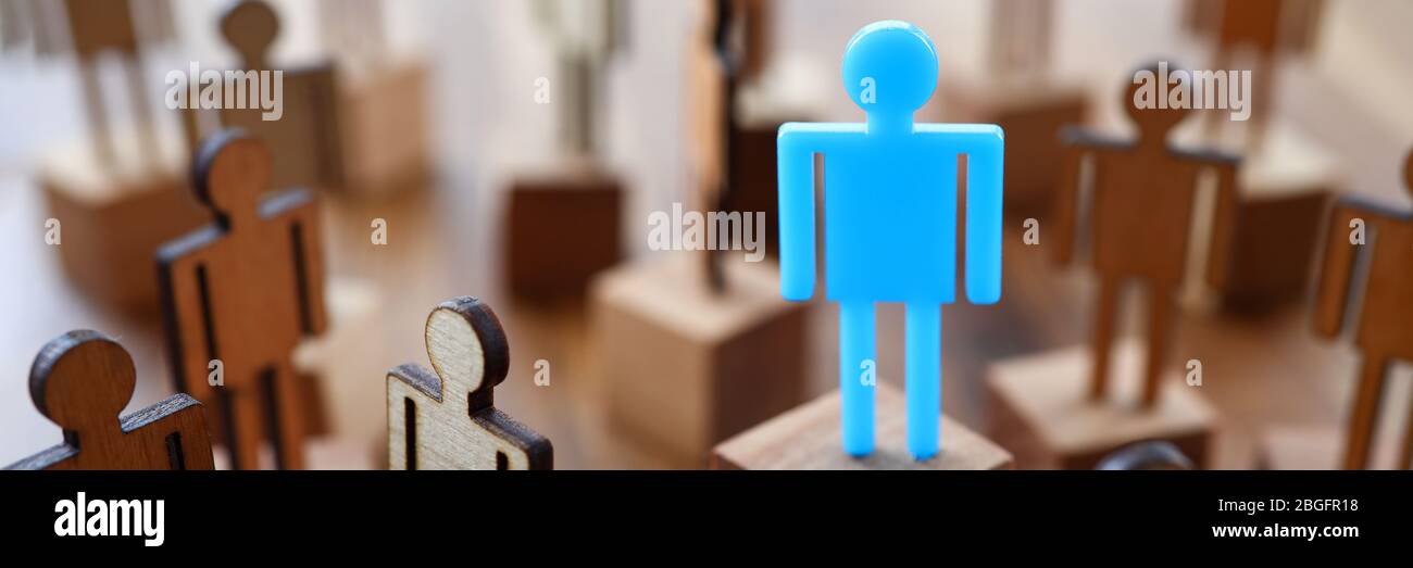 Human models on podium Stock Photo - Alamy