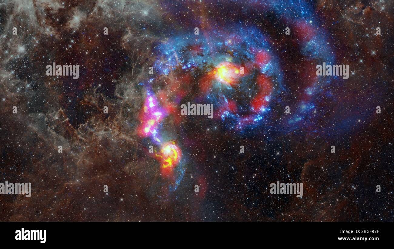 Bursting galaxy. Elements of this image furnished by NASA Stock Photo ...