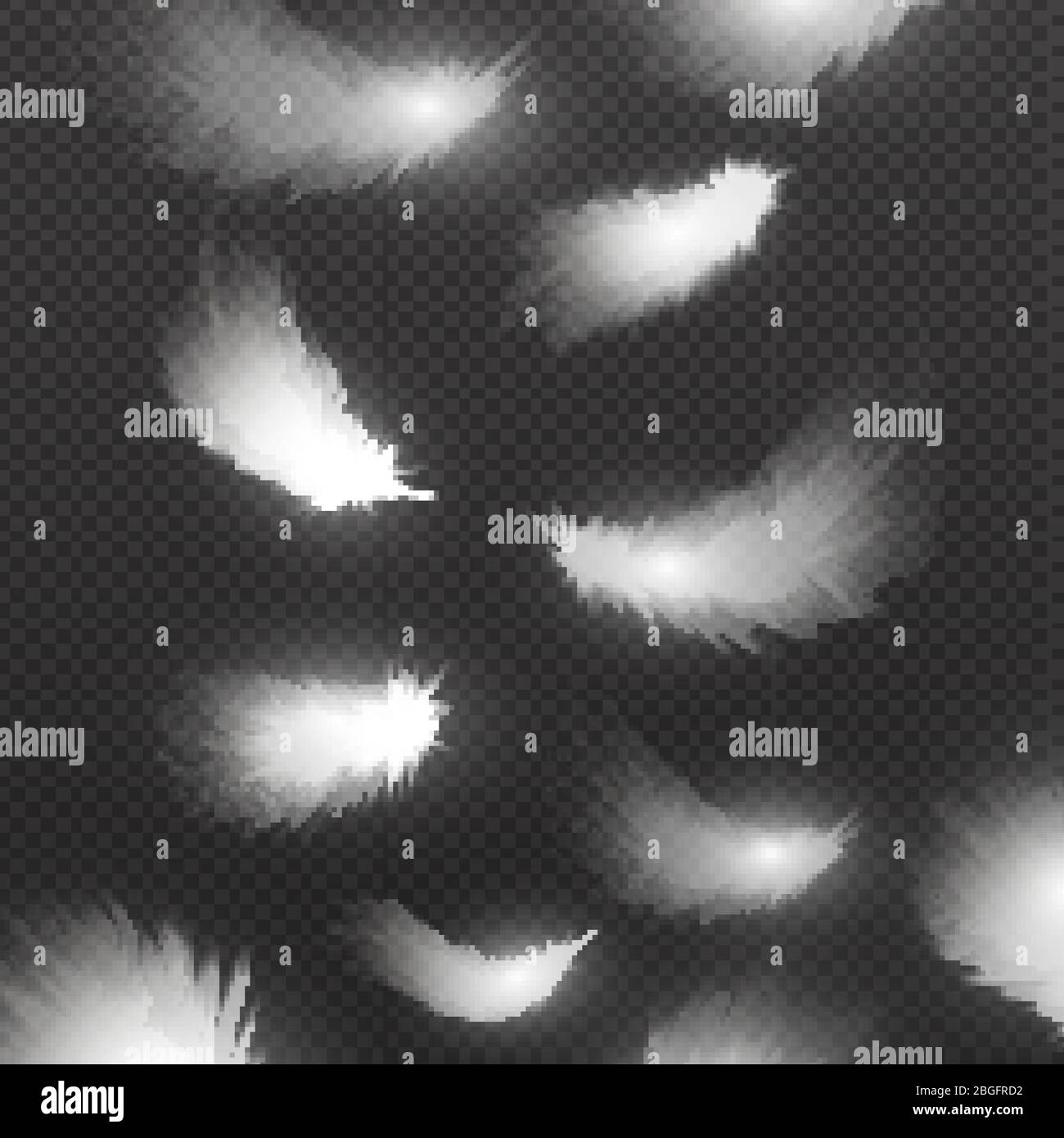 Falling White Feathers