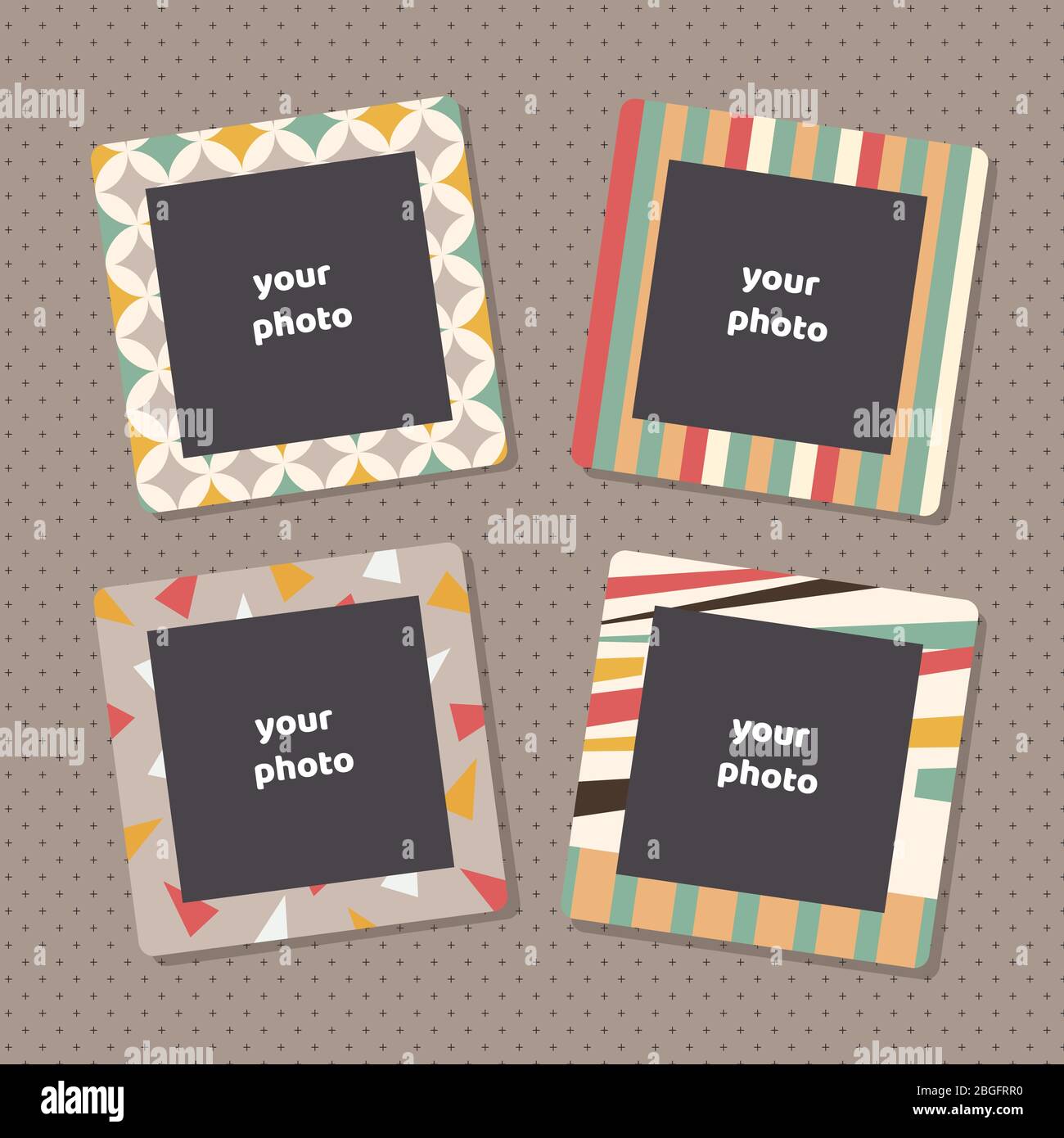 Family photo album collection Stock Vector Images - Alamy