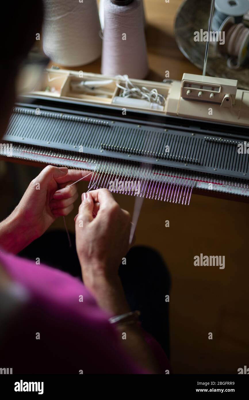 Knitting machine hi-res stock photography and images - Alamy