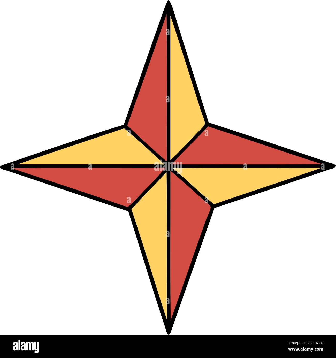 tattoo in traditional style of a star Stock Vector Image & Art - Alamy