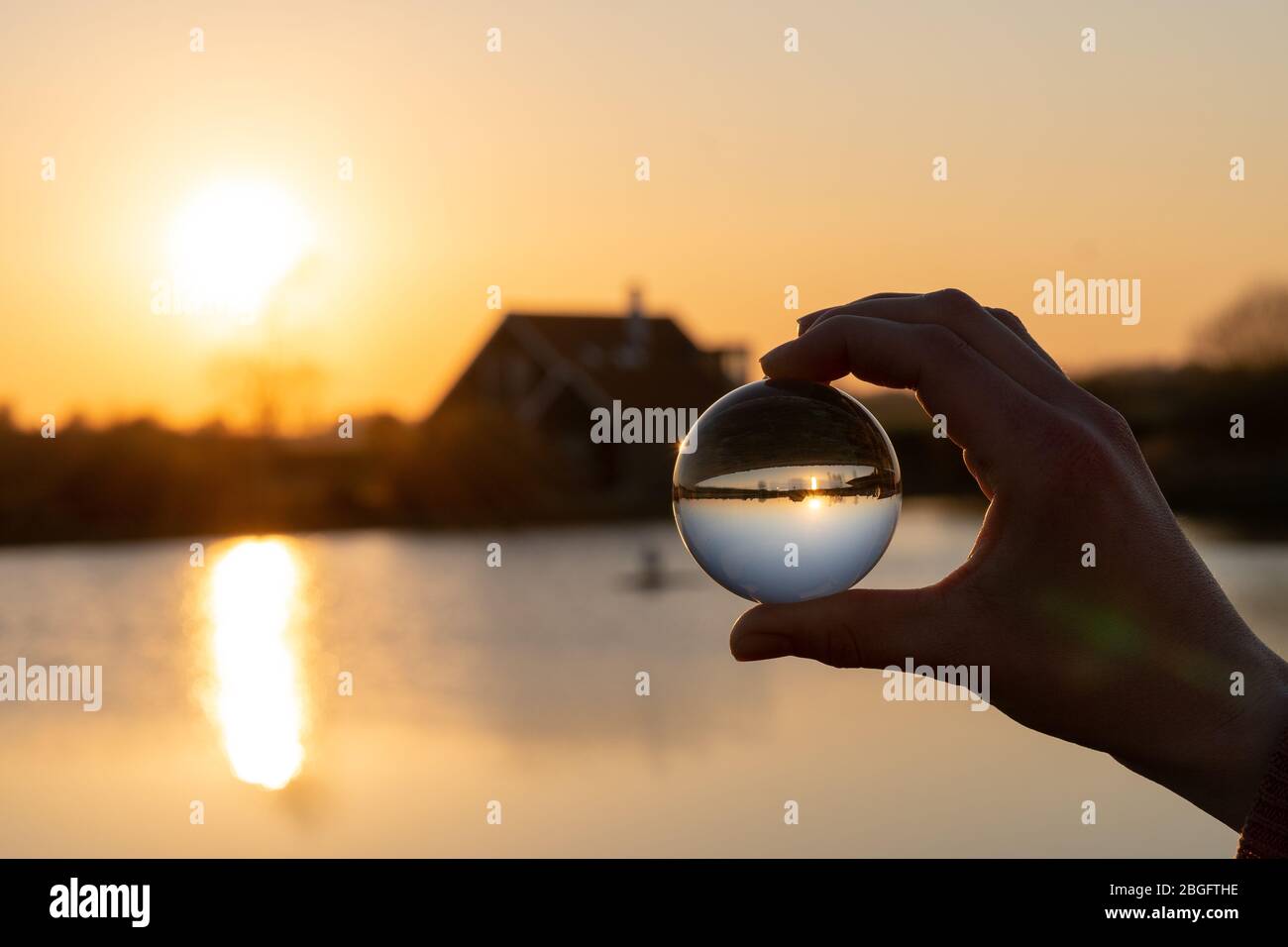 sun mood in denmark, sunrise, germany Stock Photo - Alamy