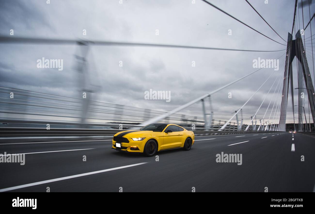 Car fast model and bridge hi-res stock photography and images - Alamy