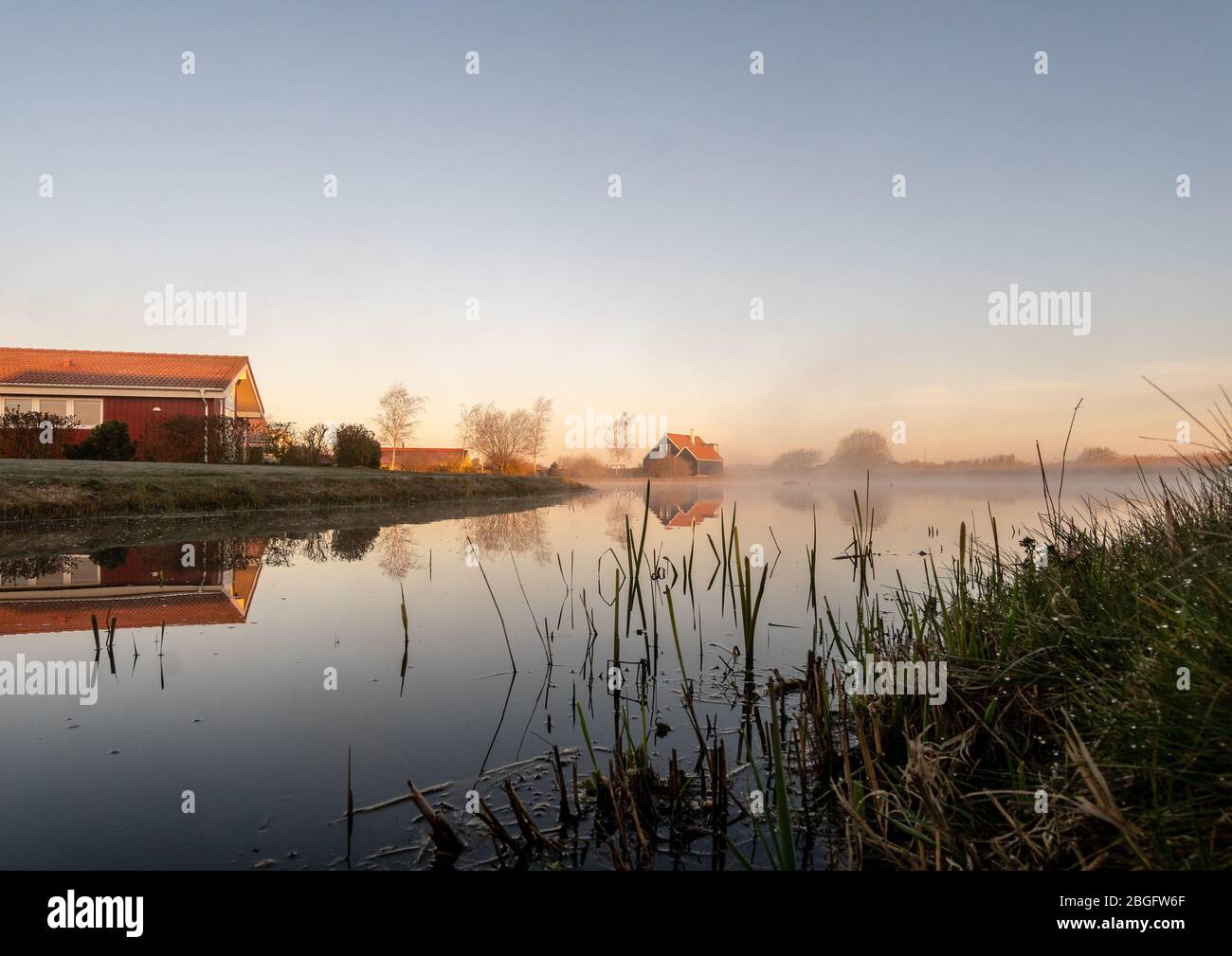 sun mood in denmark, sunrise, germany Stock Photo - Alamy