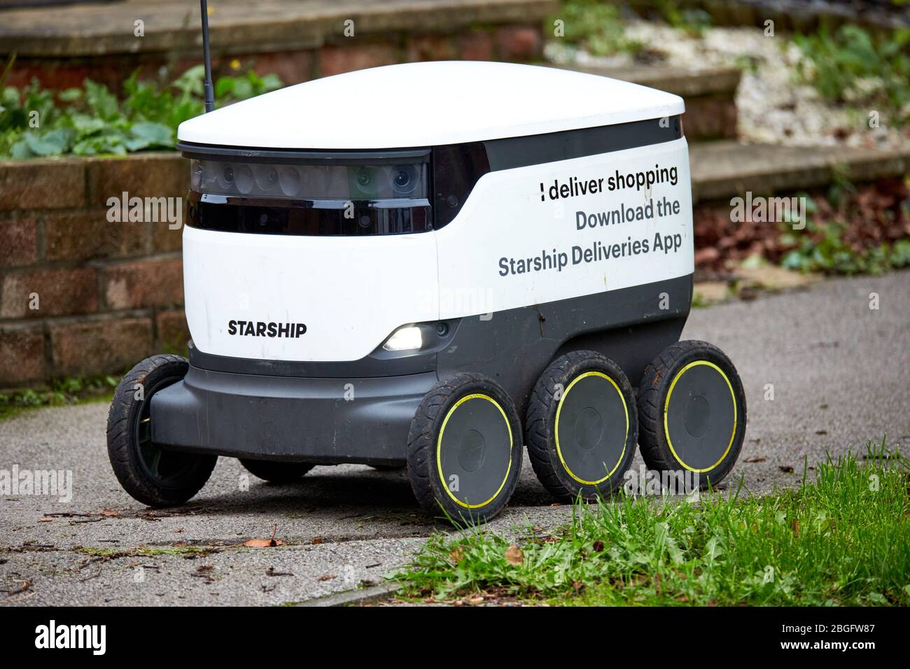 A six wheeled autonomous self driving robot, created by Starship ...