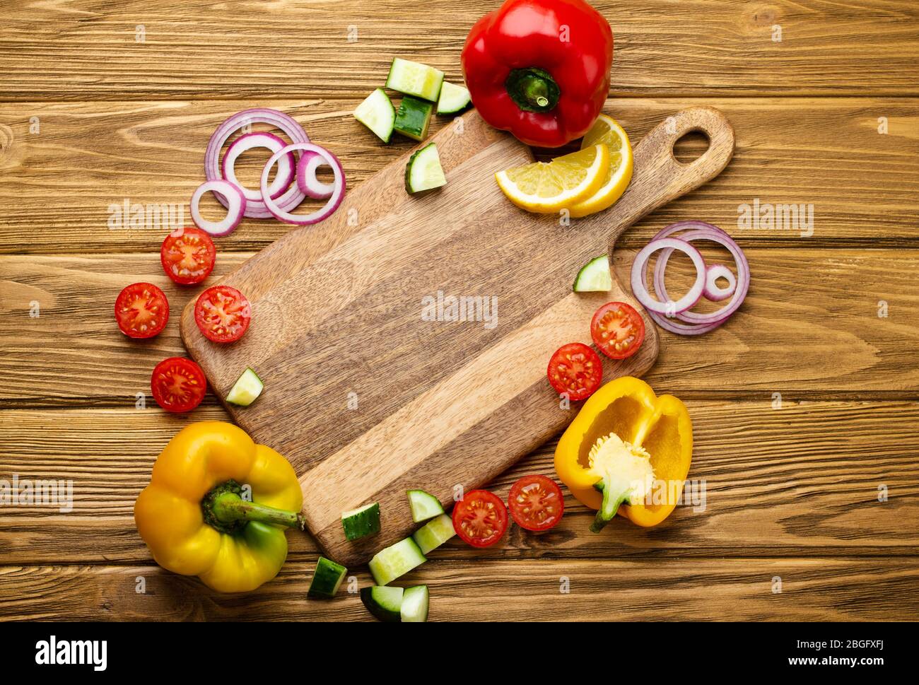 Fresh healthy vegetables ingredients Stock Photo - Alamy