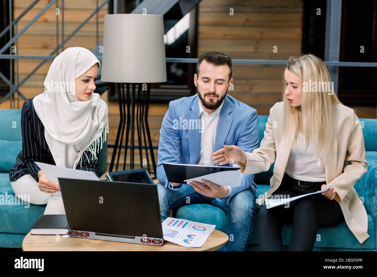 Consulting each other hi-res stock photography and images - Alamy