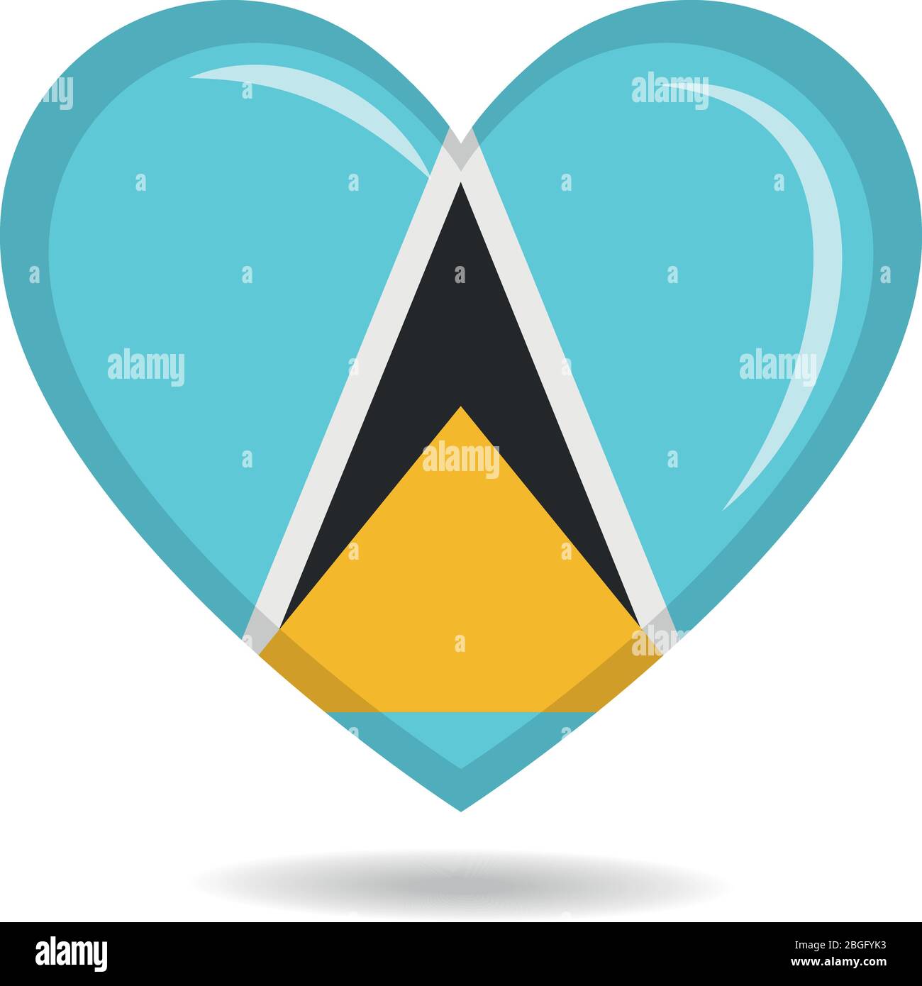 Saint lucia heart hi-res stock photography and images - Alamy