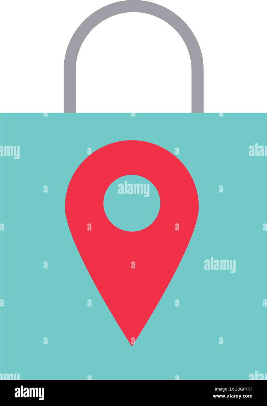 Shopping bag pin retail Cut Out Stock Images & Pictures - Alamy