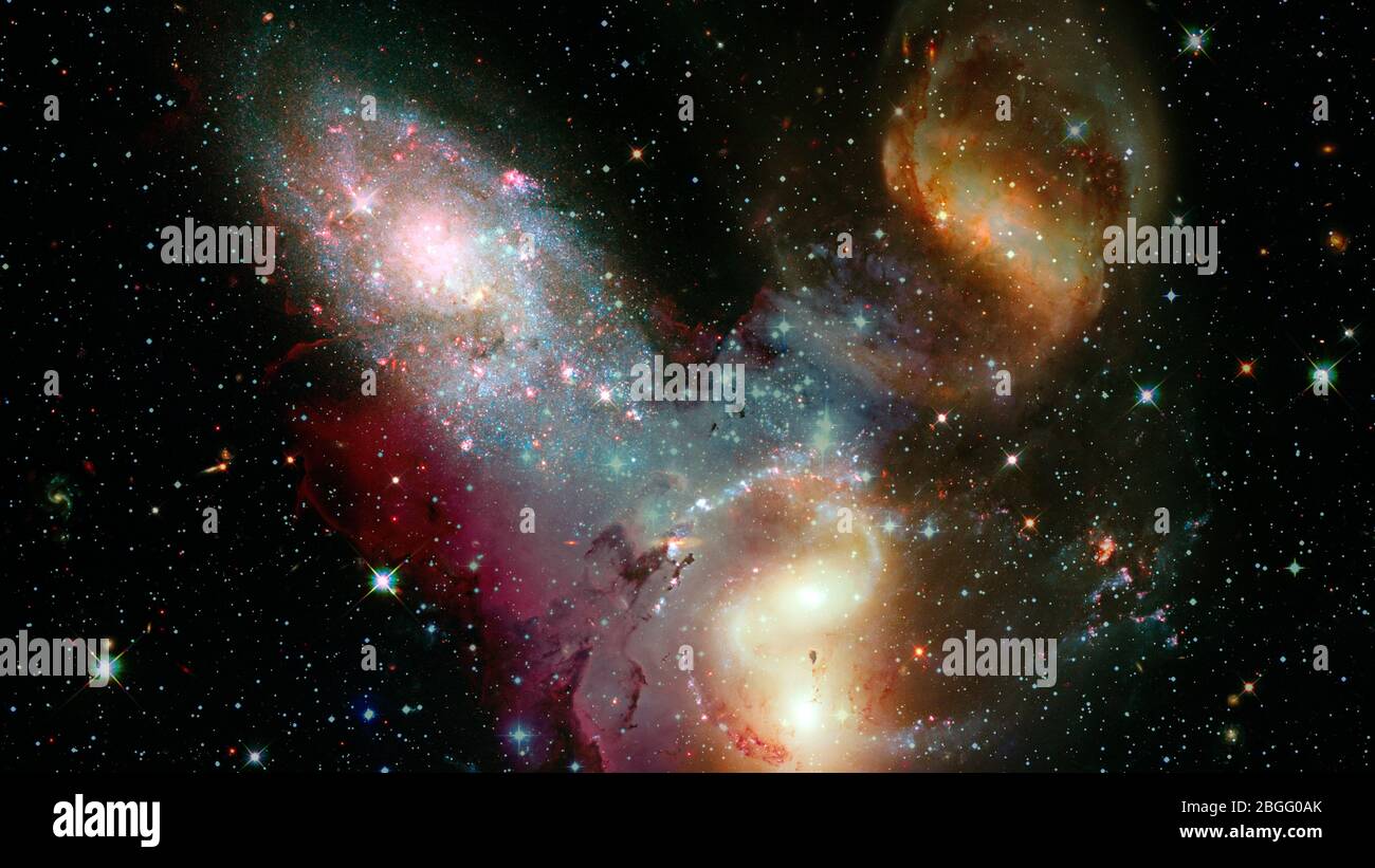 Starry background of deep outer space. Elements of this image furnished ...