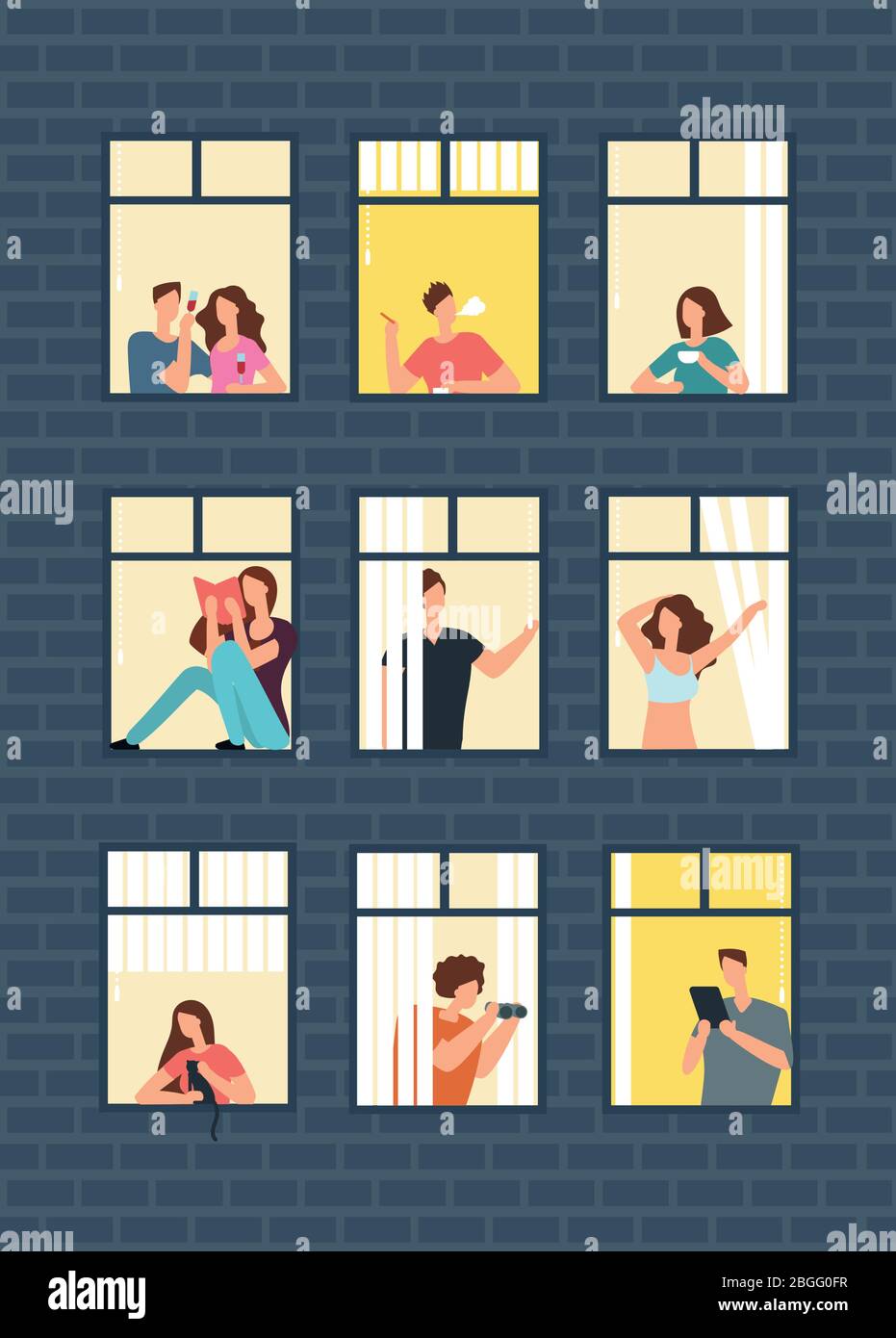 Cartoon building house hi-res stock photography and images - Alamy