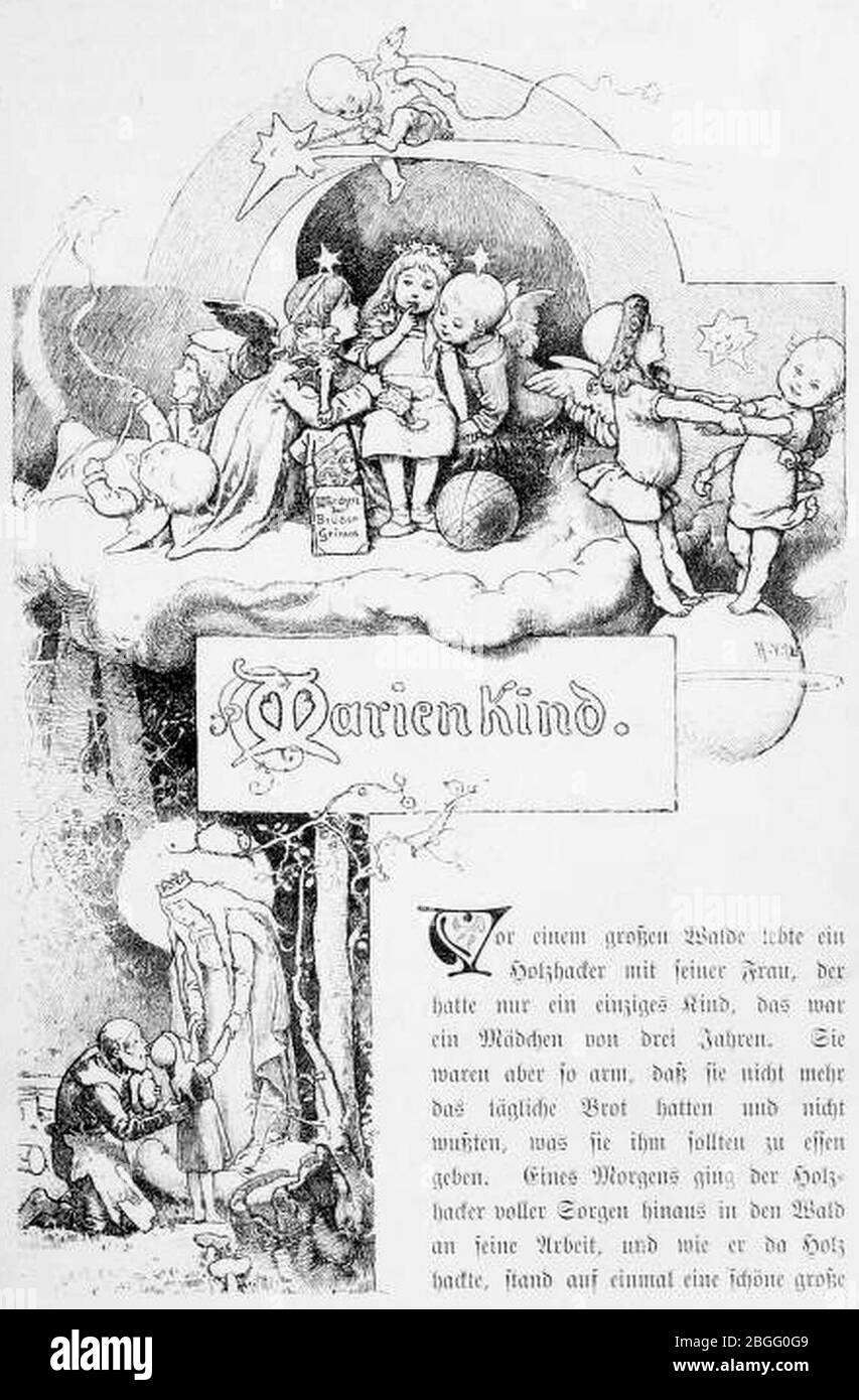 Hermann Vogel-Mary's Child-1 Stock Photo - Alamy