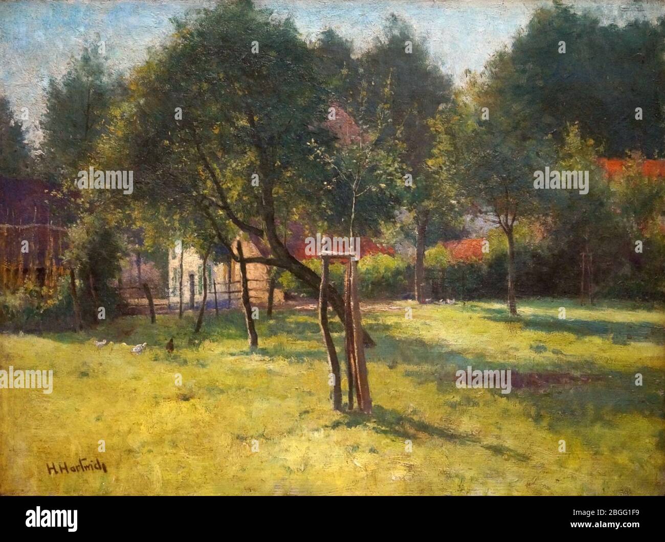 Hermann-Hartwich - Im Obstgarten Stock Photo - Alamy
