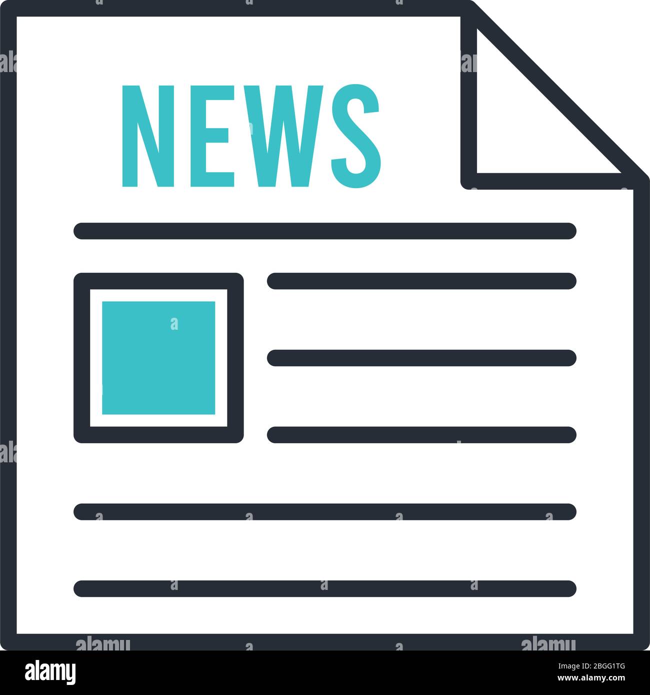 news paper document isolated icon Stock Vector Image & Art - Alamy