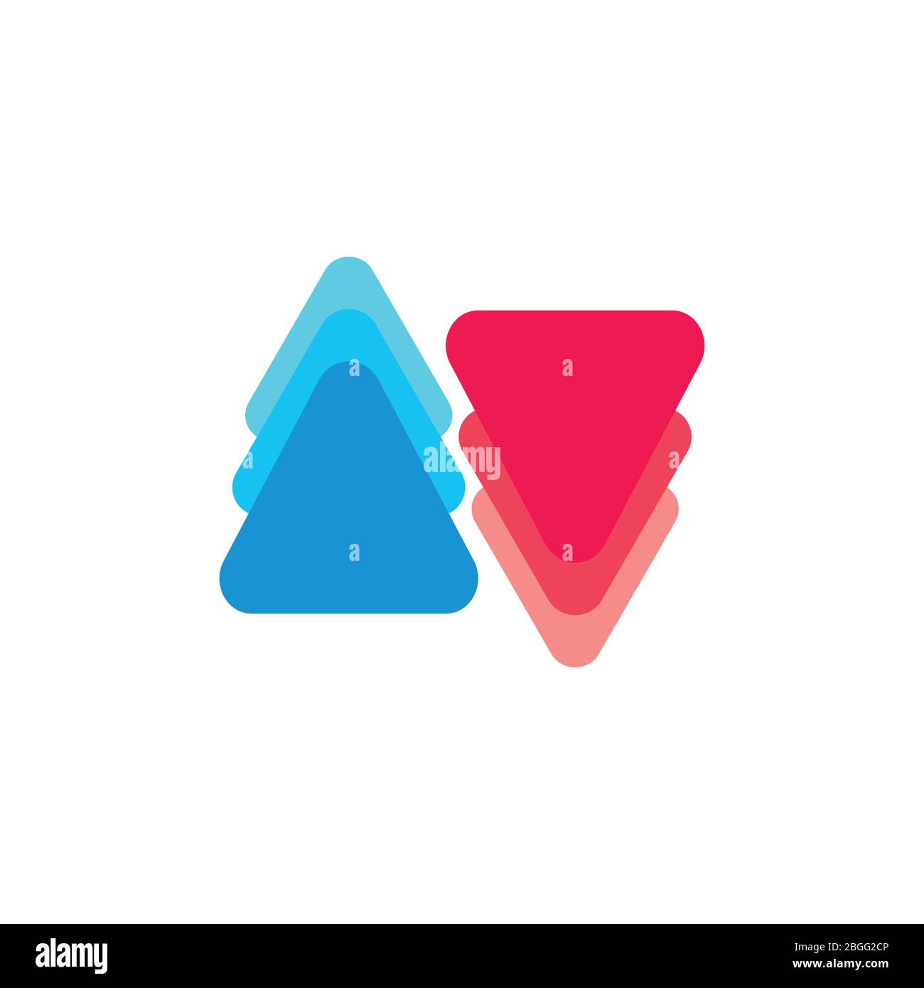 triangle gradient arrow vector Stock Vector Image & Art - Alamy