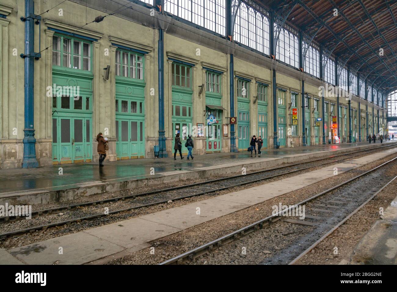 Budapest Nyugati railway station, Hungary Stock Photo - Alamy