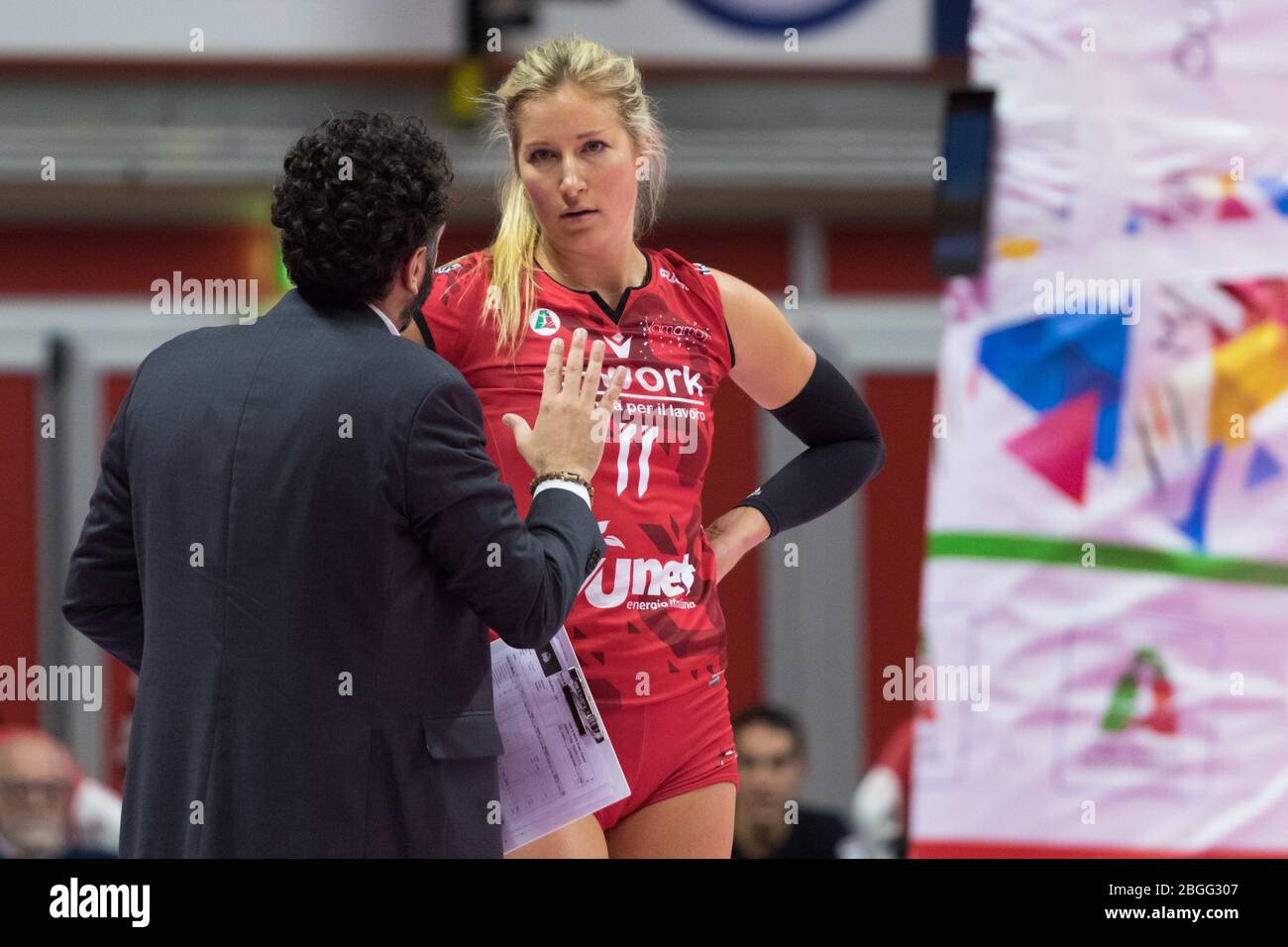 karsta lowe (uyba unet e-work busto arsizio) during Italian Volleyball Serie A1 Women season ...