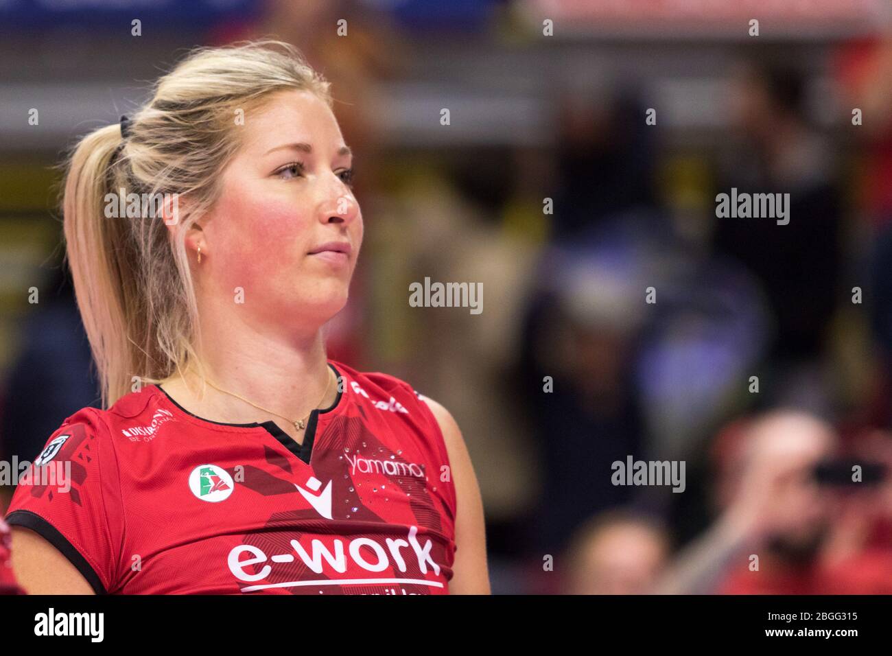 karsta lowe (uyba unet e-work busto arsizio) during Italian Volleyball ...