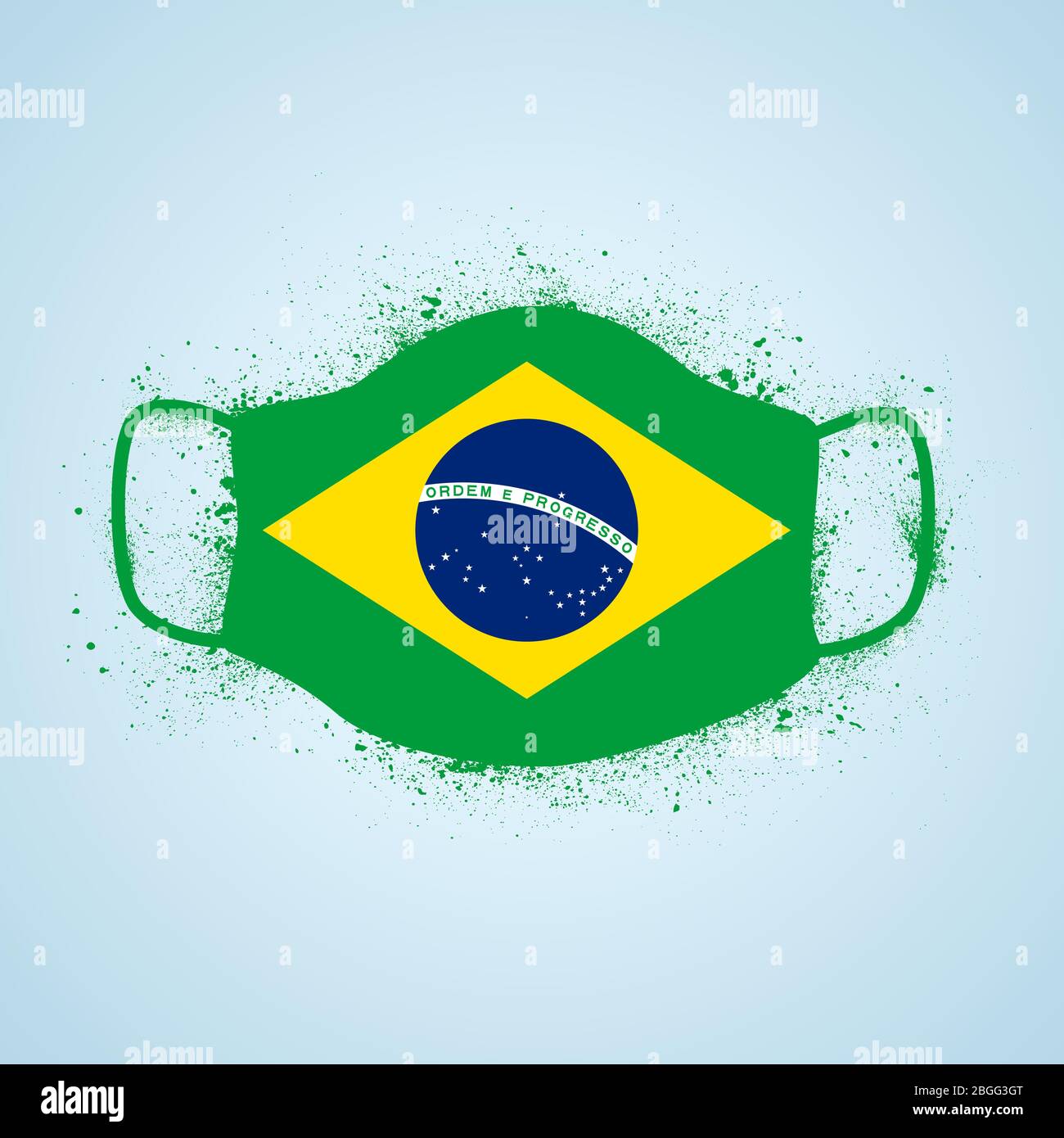 Grunge Brazil safety breathing mask Stock Vector Image & Art - Alamy