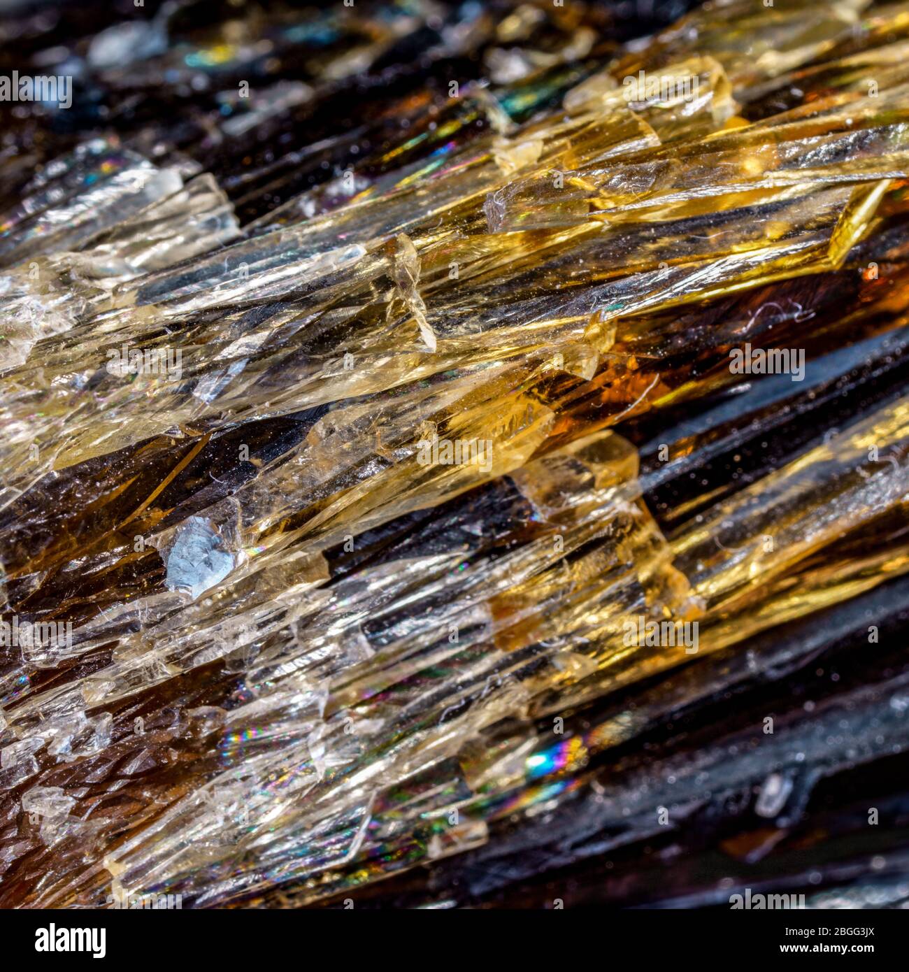 Macro photo of crystal surface with textures, colors and great ...