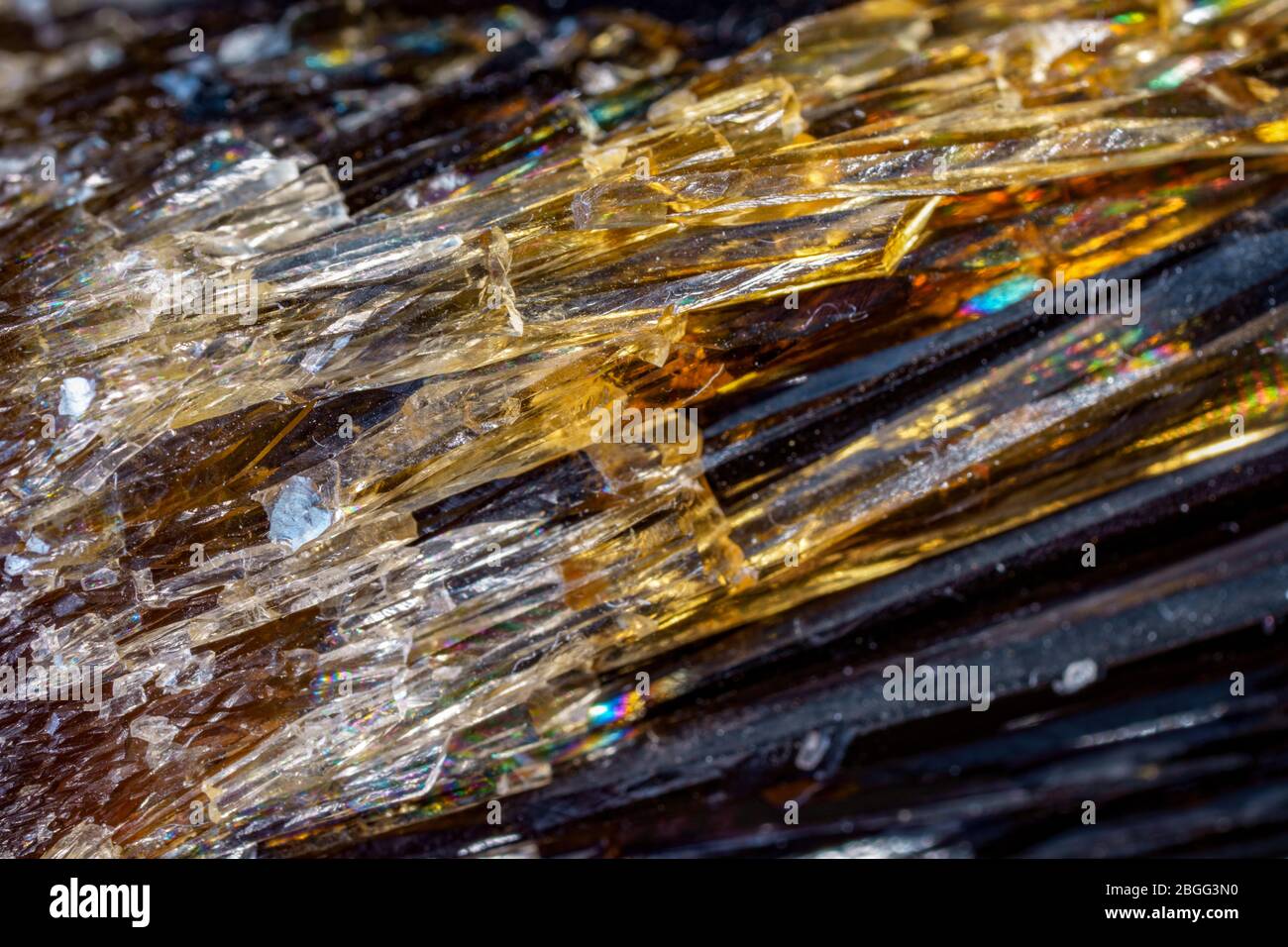 Macro photo of crystal surface with textures, colors and great ...