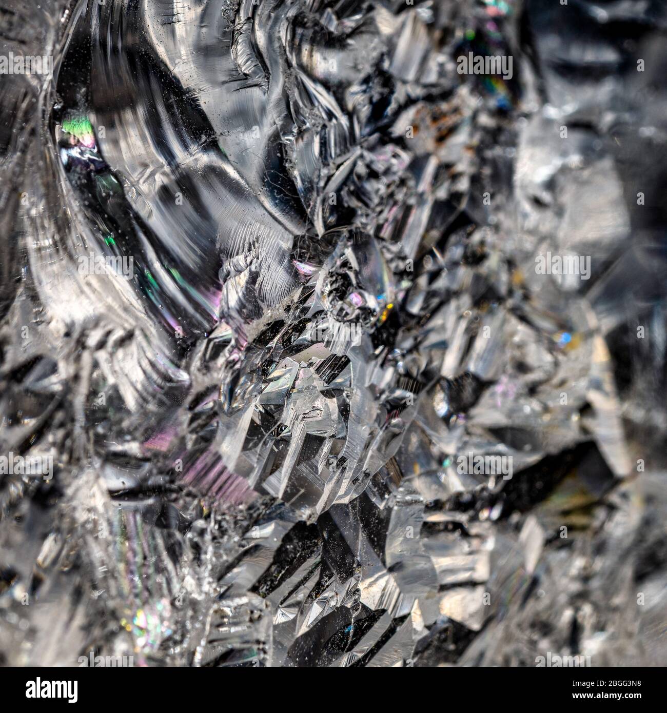 Macro photo of crystal surface with textures, colors and great ...