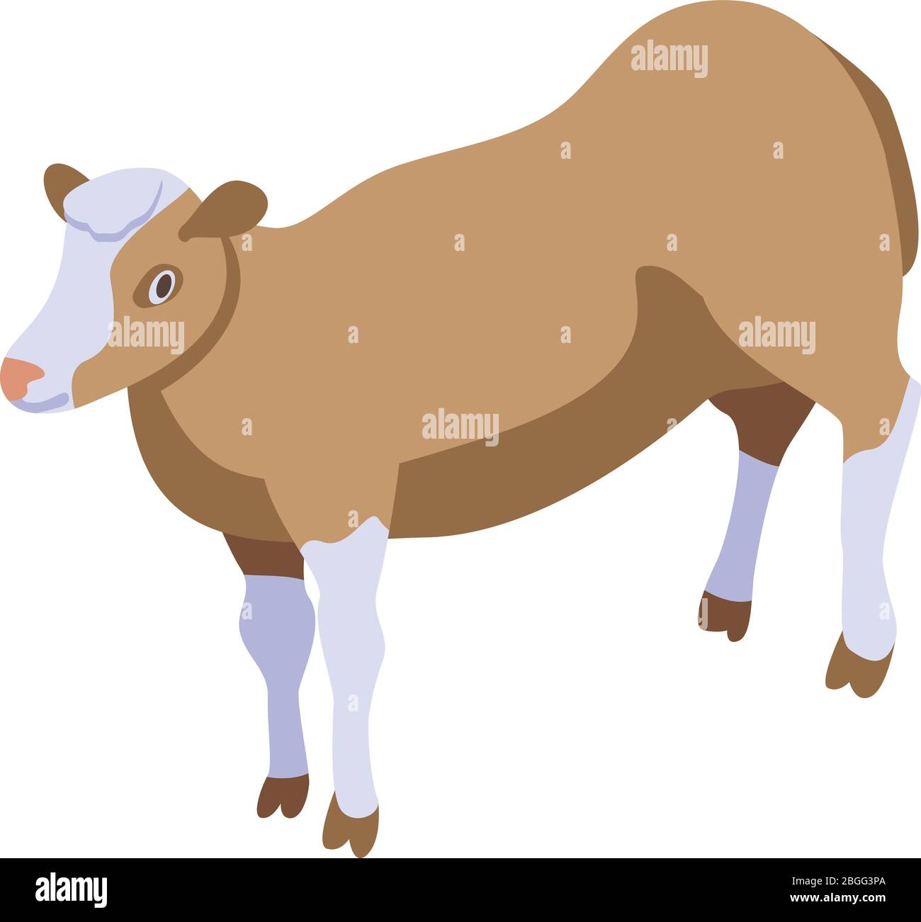 Bovine cow icon, isometric style Stock Vector Image & Art - Alamy