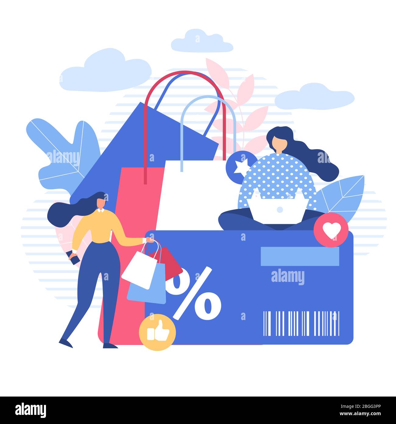 Girls on mobile phone Stock Vector Images - Alamy