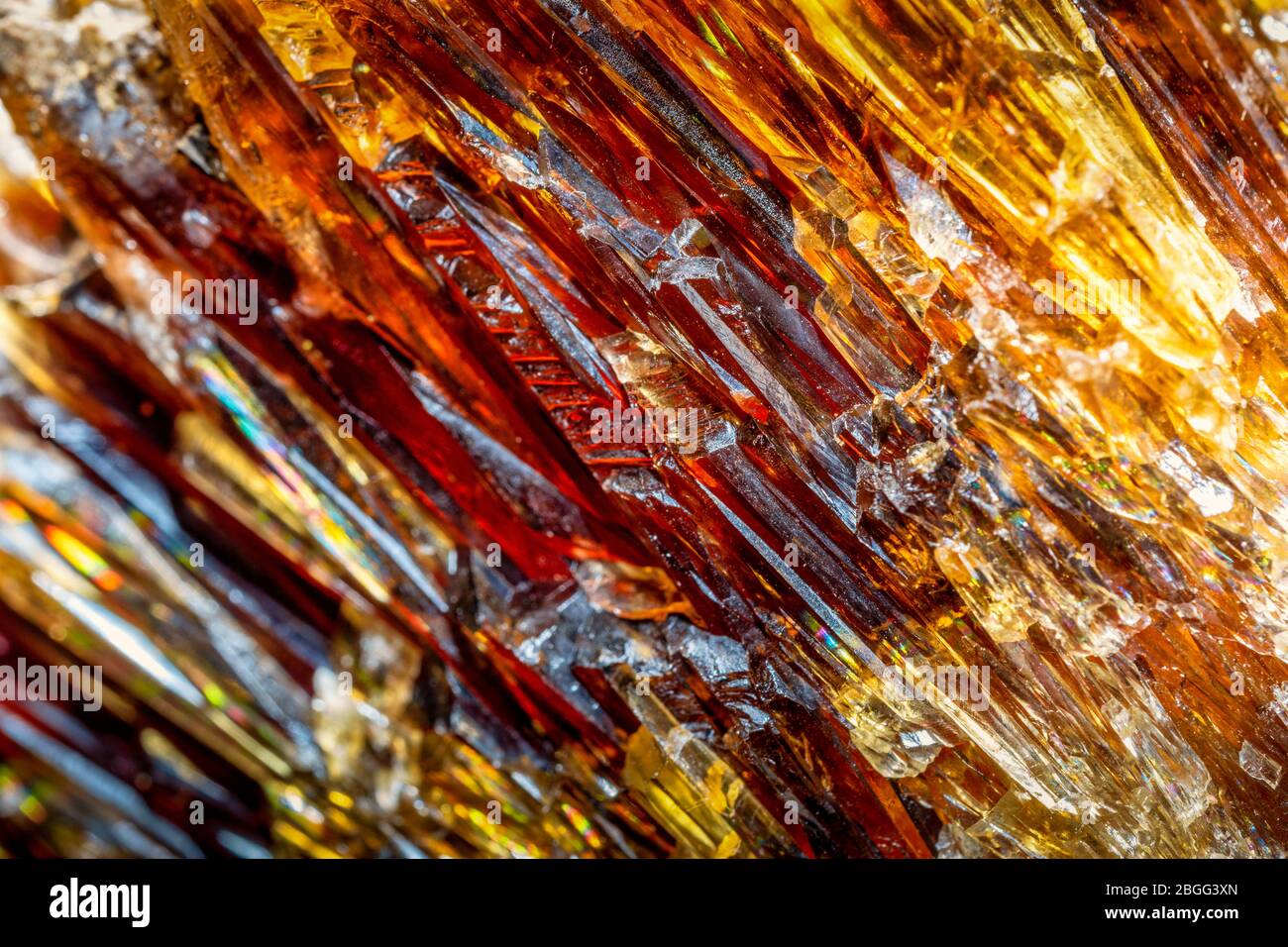 Macro photo of crystal surface with textures, colors and great ...