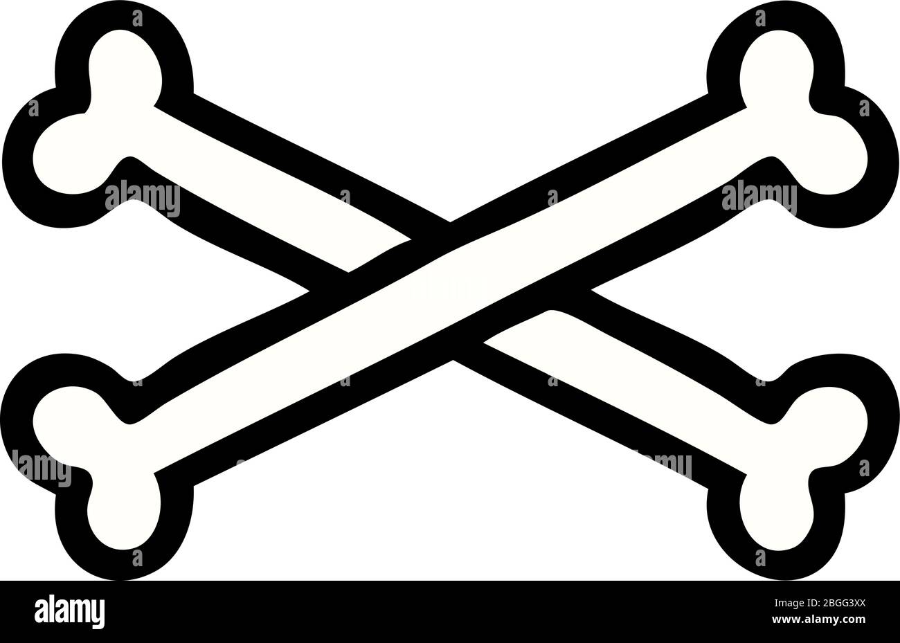 tattoo in traditional style of cross bones Stock Vector Image & Art - Alamy
